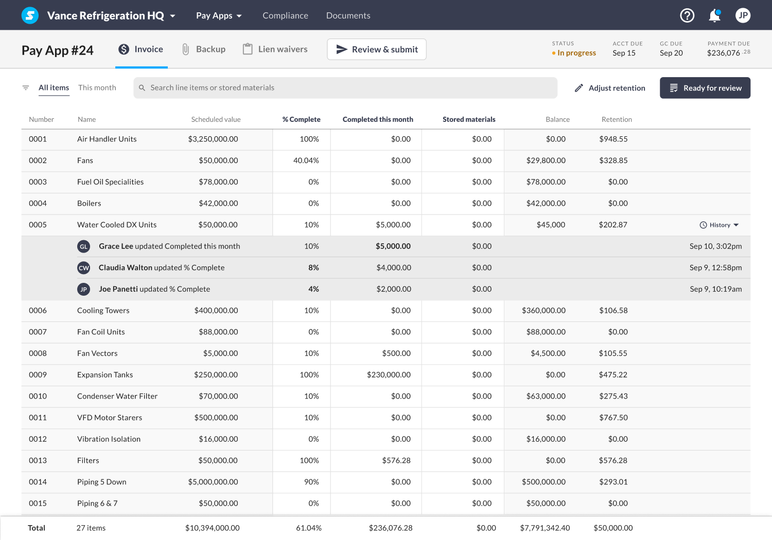 Siteline: Billing software for construction teams